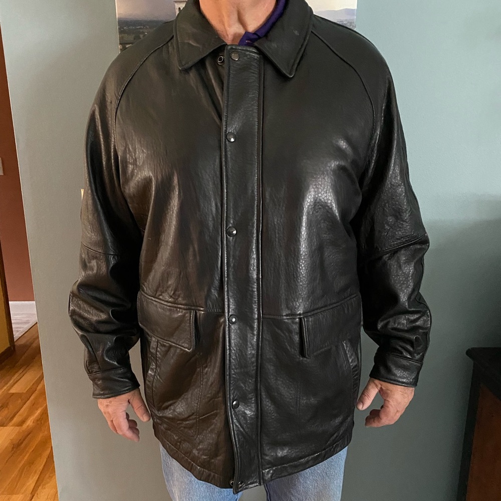 Reed Leather Coat - Gem